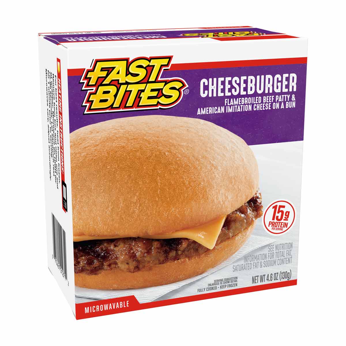 Buy Fast Bites® Flamebroiled Beef Cheeseburger, 4.6 oz (Frozen) from ...