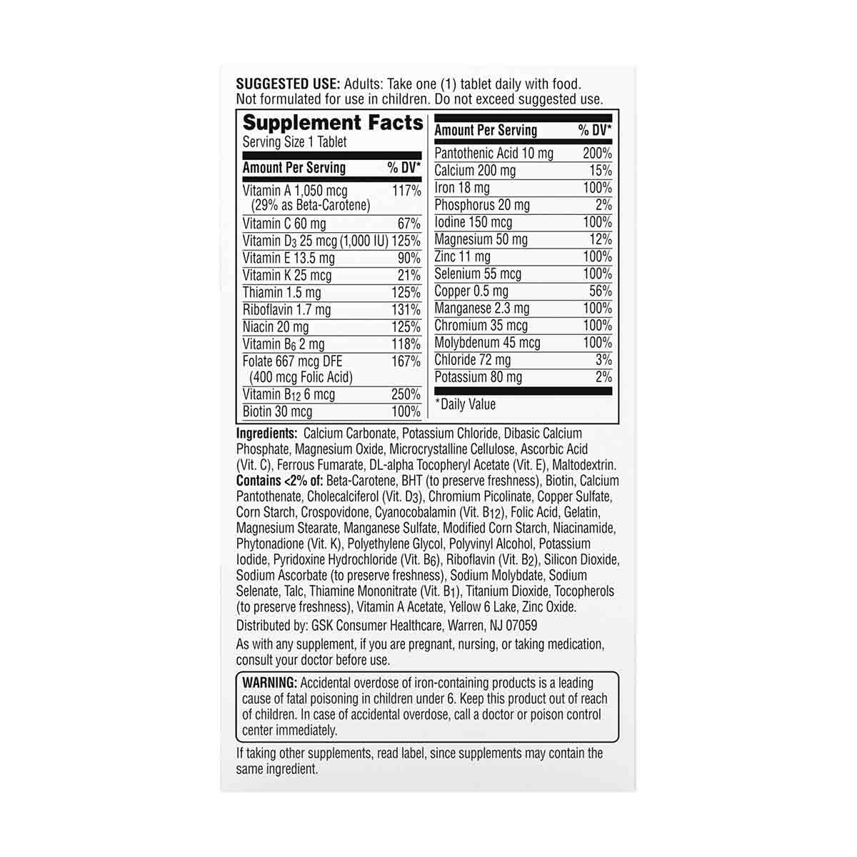 Buy Centrum Adult Multivitamin/Multimineral Supplement with ...