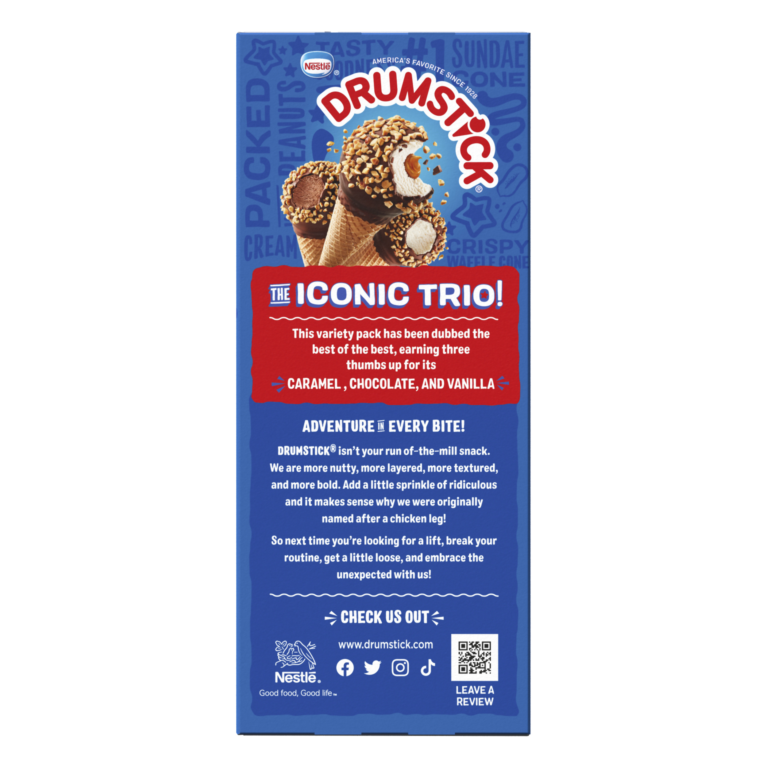 Buy Nestle Drumstick Chocolate, Vanilla, Vanilla Caramel Ice Cream ...