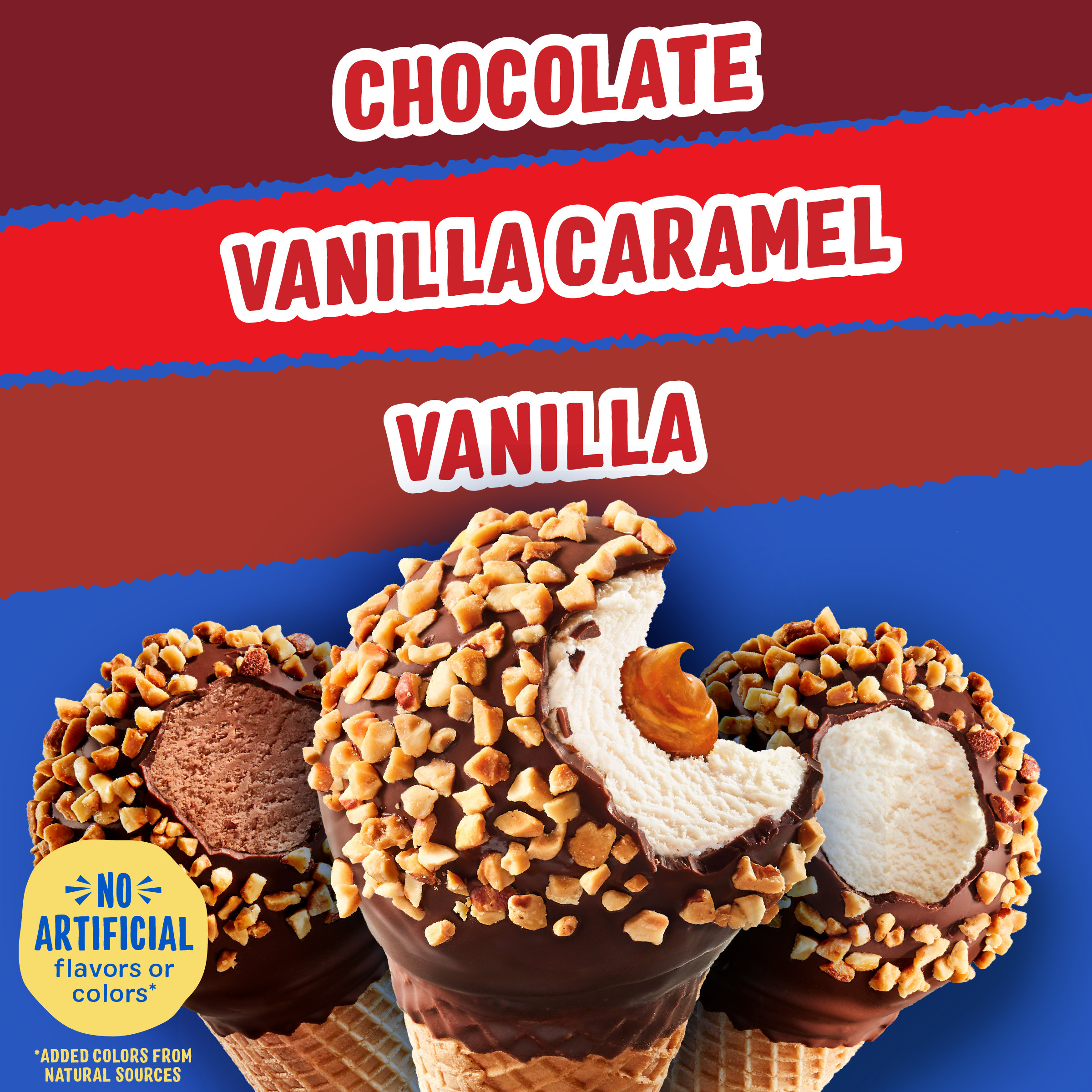 Buy Nestle Drumstick Chocolate, Vanilla, Vanilla Caramel Ice Cream ...