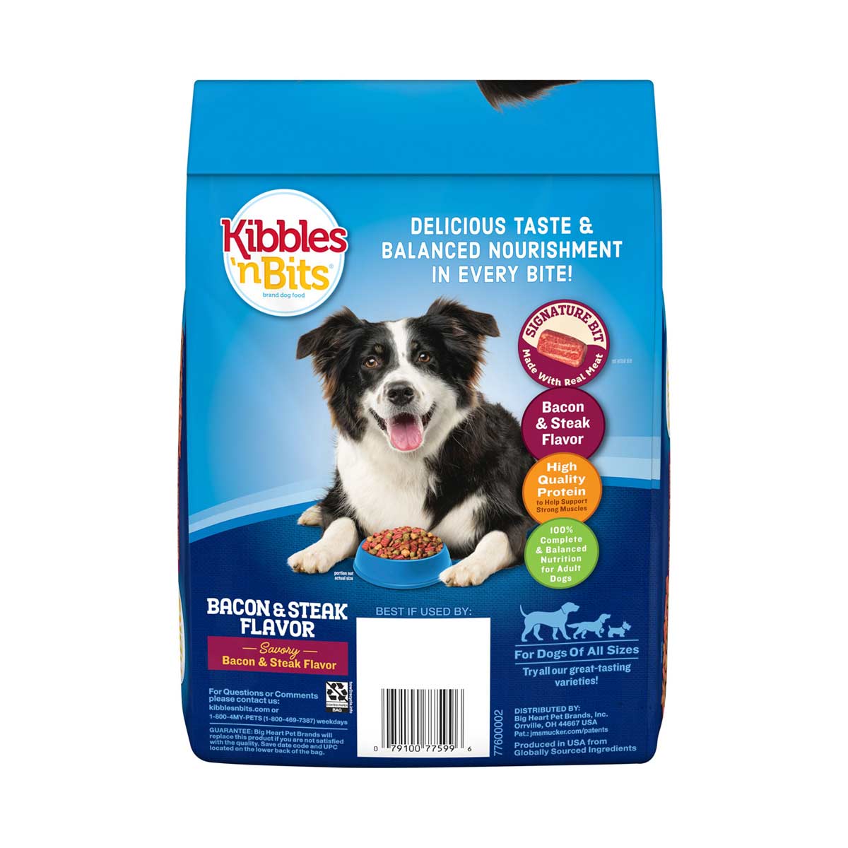 Buy Kibbles 'n Bits Bacon & Steak Flavor Dry Dog Food, 3 lbs from Dollar General - Instore, Shipping