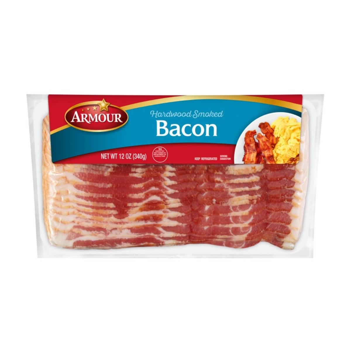 Buy Armour Hardwood Smoked Bacon, 12 oz from Dollar General - Instore