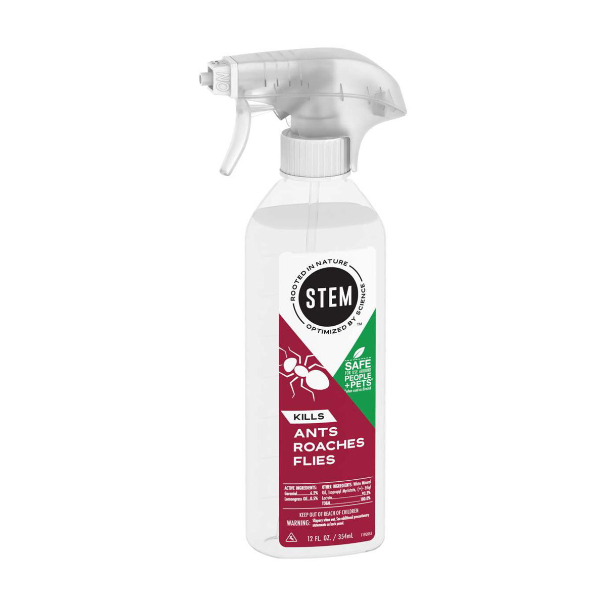 Buy STEM Kills Ants, Roaches and Flies Bug Spray, plant-based active ...