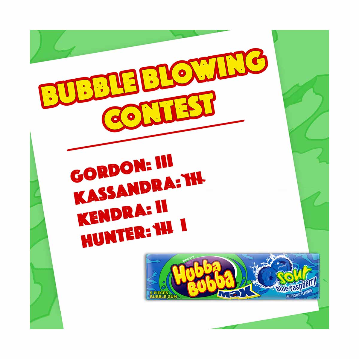 Buy Hubba Bubba Max Sour Blue Raspberry Bubble Gum - 5 pc from Dollar ...