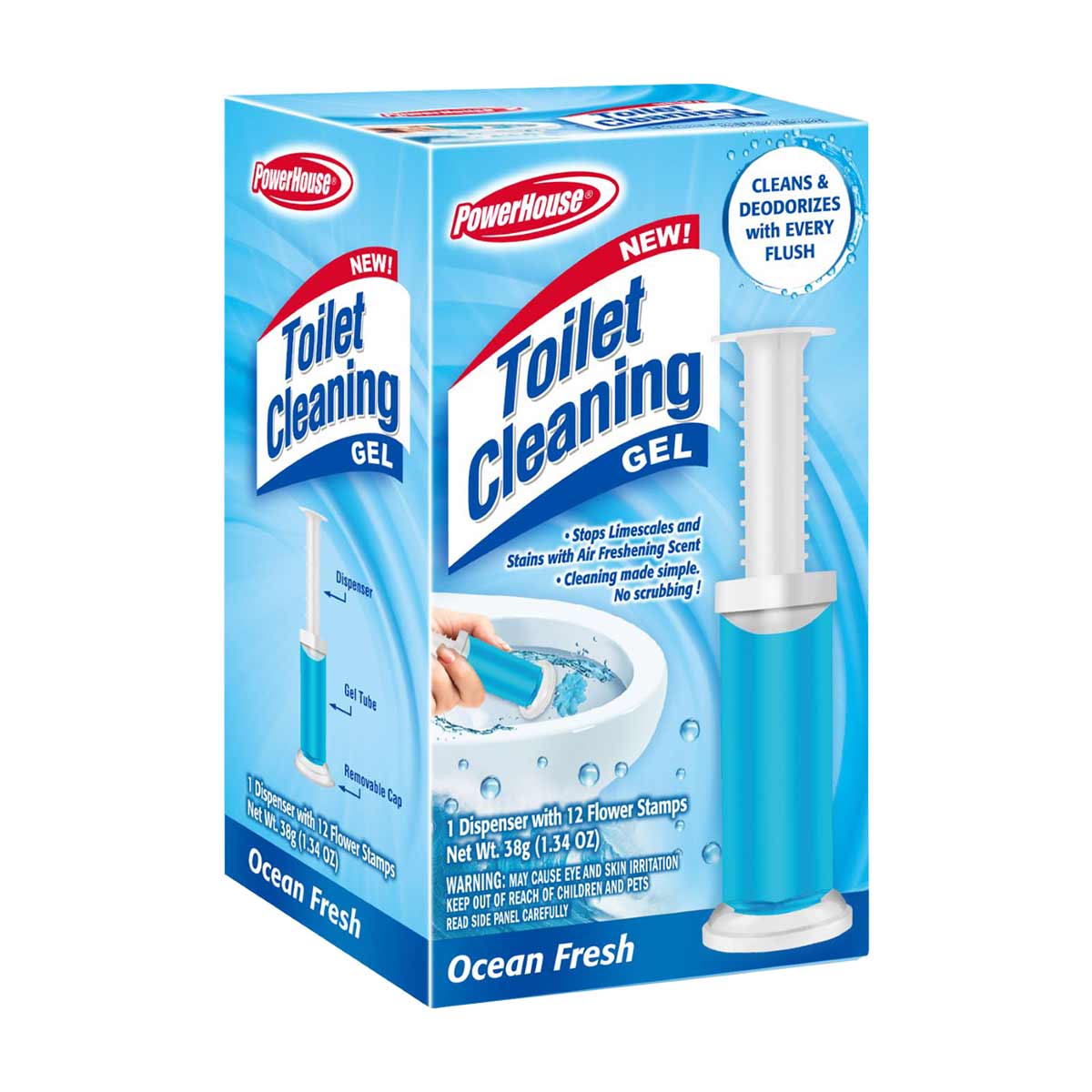 PowerHouse Toilet Bowl Cleaning Gel, 1.34 oz