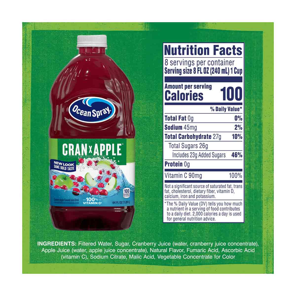 Buy Ocean Spray® Cran-Apple™ Cranberry Apple Juice Drink, 64 Fl Oz ...