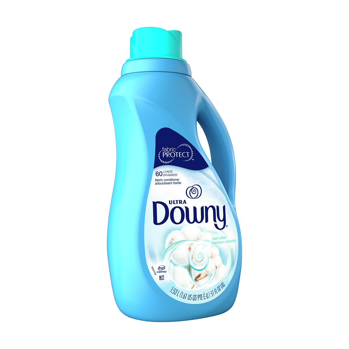 Downy Ultra Liquid Fabric Conditioner - Cool Cotton, 51 fl oz