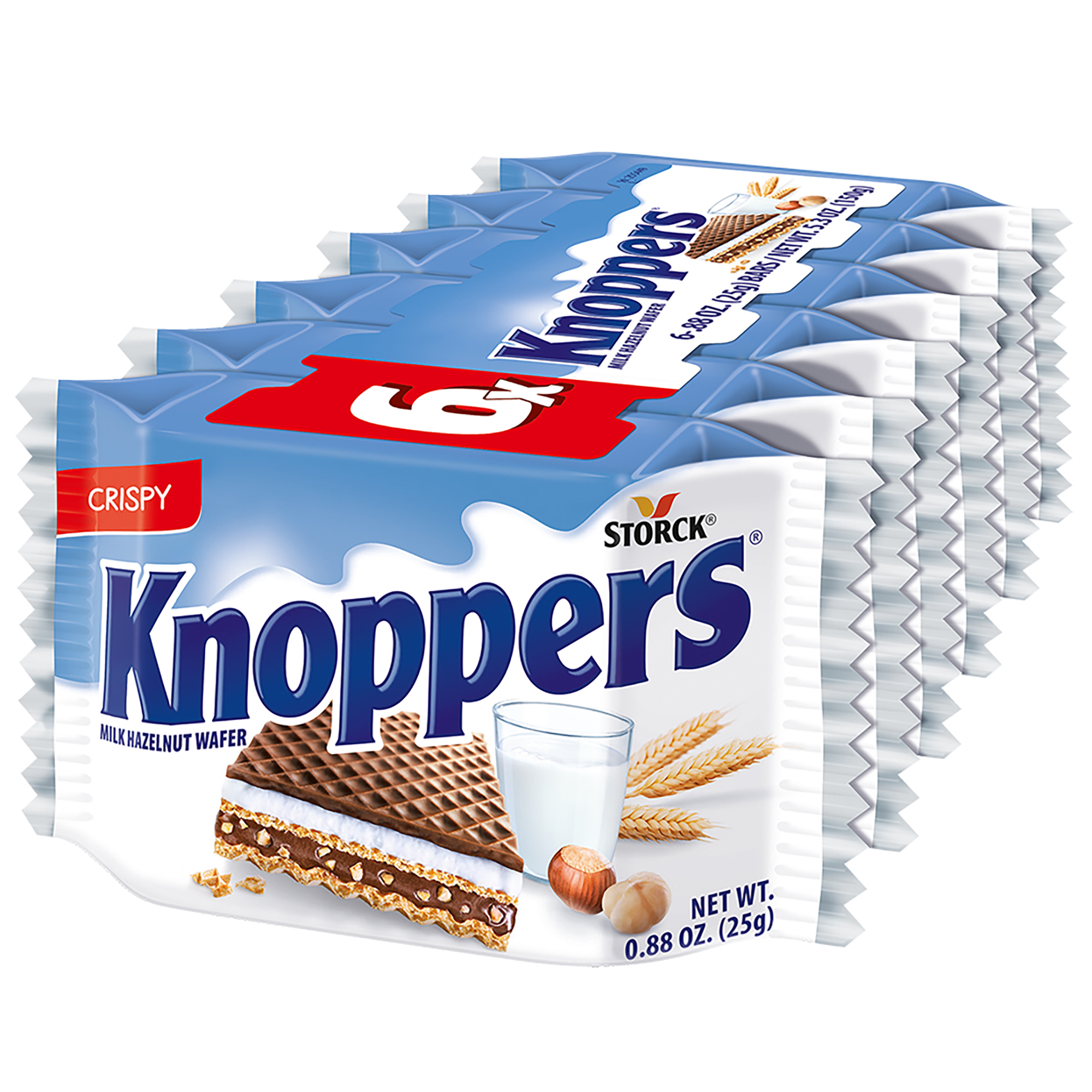 Buy Crispy Knoppers Milk Hazelnut Wafer, 6 ct from Dollar General - Instore