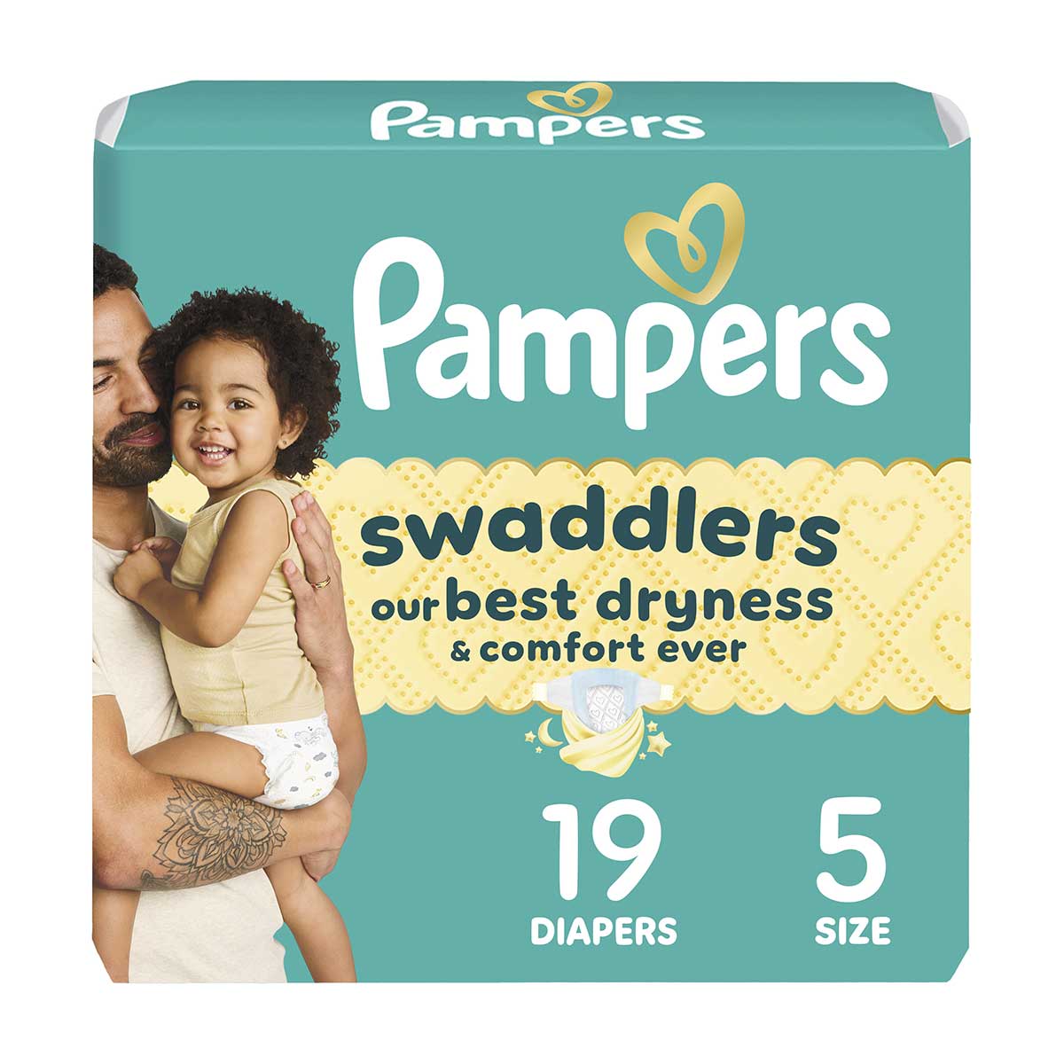 Buy Pampers Swaddlers Diapers - Size 5 (27+ lbs), 19 Count, Ultra ...