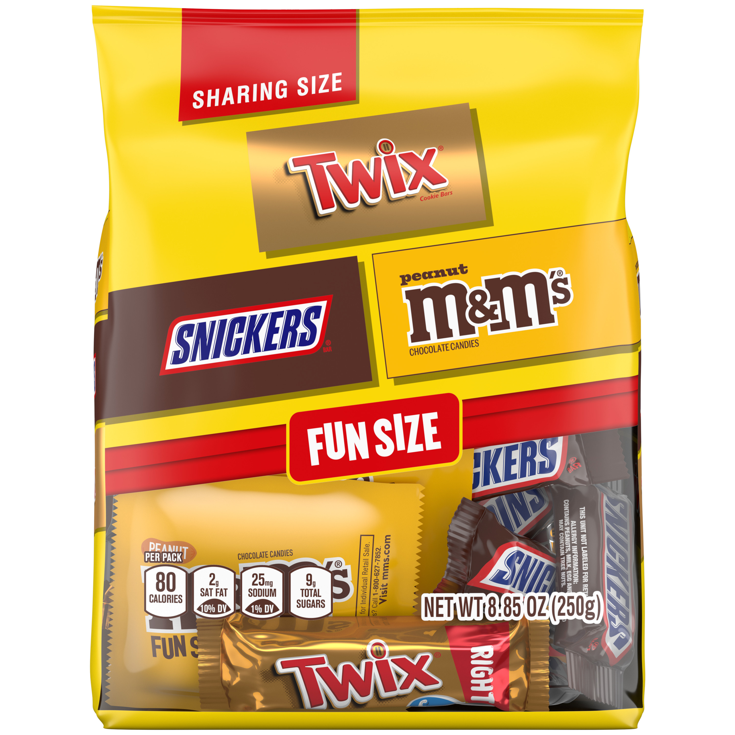 Buy Mars Fun Size Chocolate Candy Variety Pack, Share Size, 8.85 oz ...